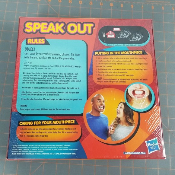 Hasbro | Toys | Hasbro Speak Out Game W Mouthpieces Brand New Sealed ...